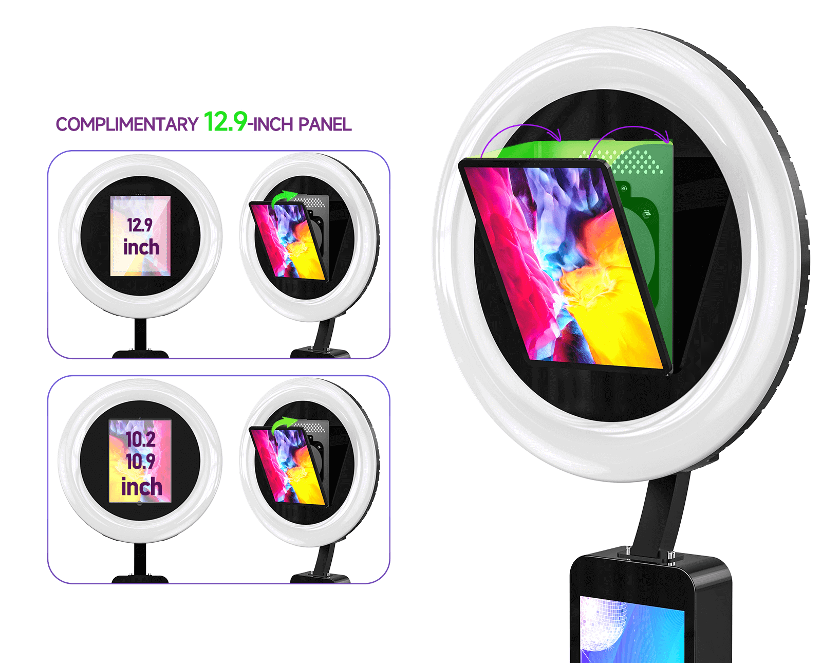 ChackTok Ipad Photo Booth with Light Box - ChackTok