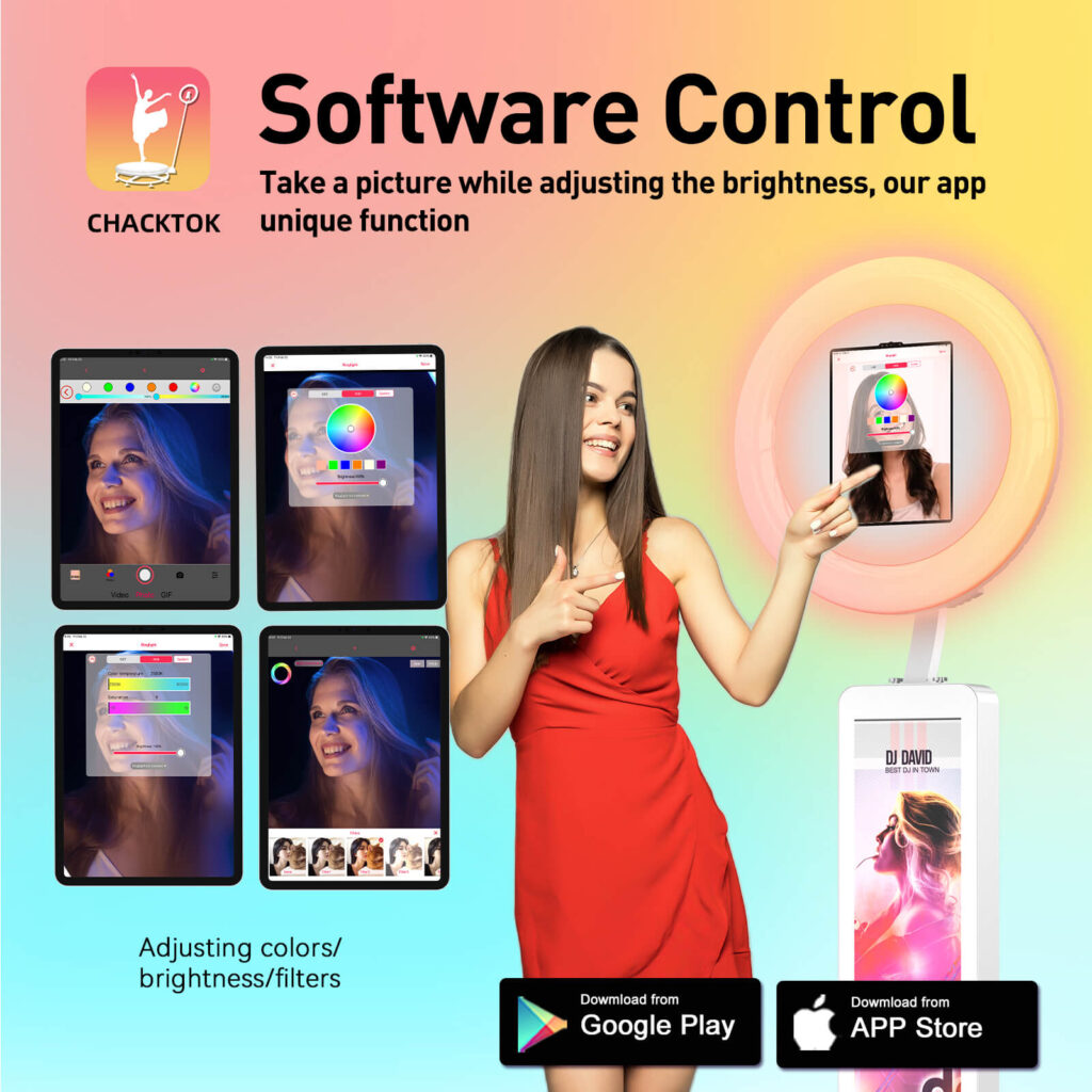 ChackTok iPad Photo Booth with Built-In LCD Display