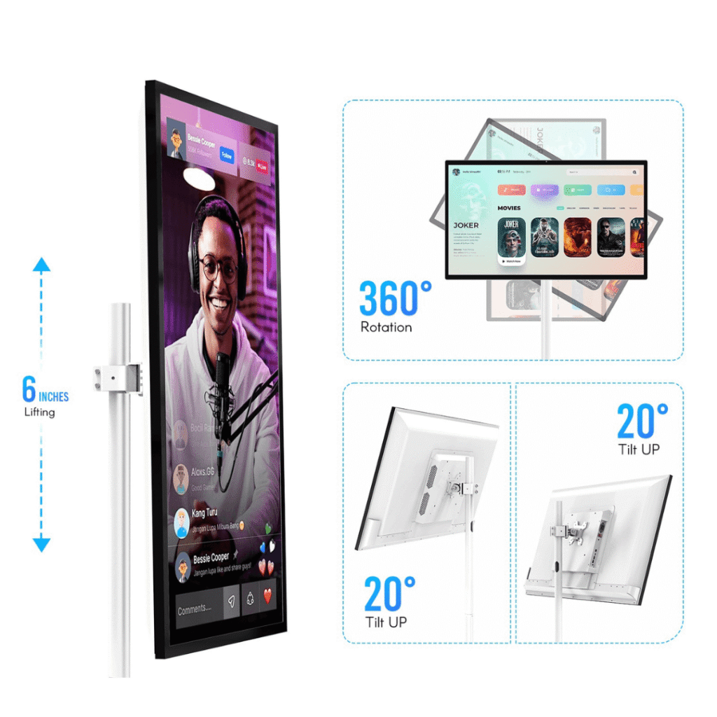Portable TV on Wheels | Free with 12 / 24-Month ChackTok Plan